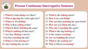 60 Sentences Example in Present Continuous Tense - Englishtivi