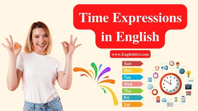 Time Expressions in English | How To Talk About Time - Englishtivi