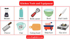Kitchen Tools and Equipment in English With Pictures - Englishtivi