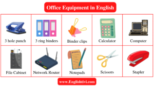 Office Equipment in English With Pictures - Englishtivi